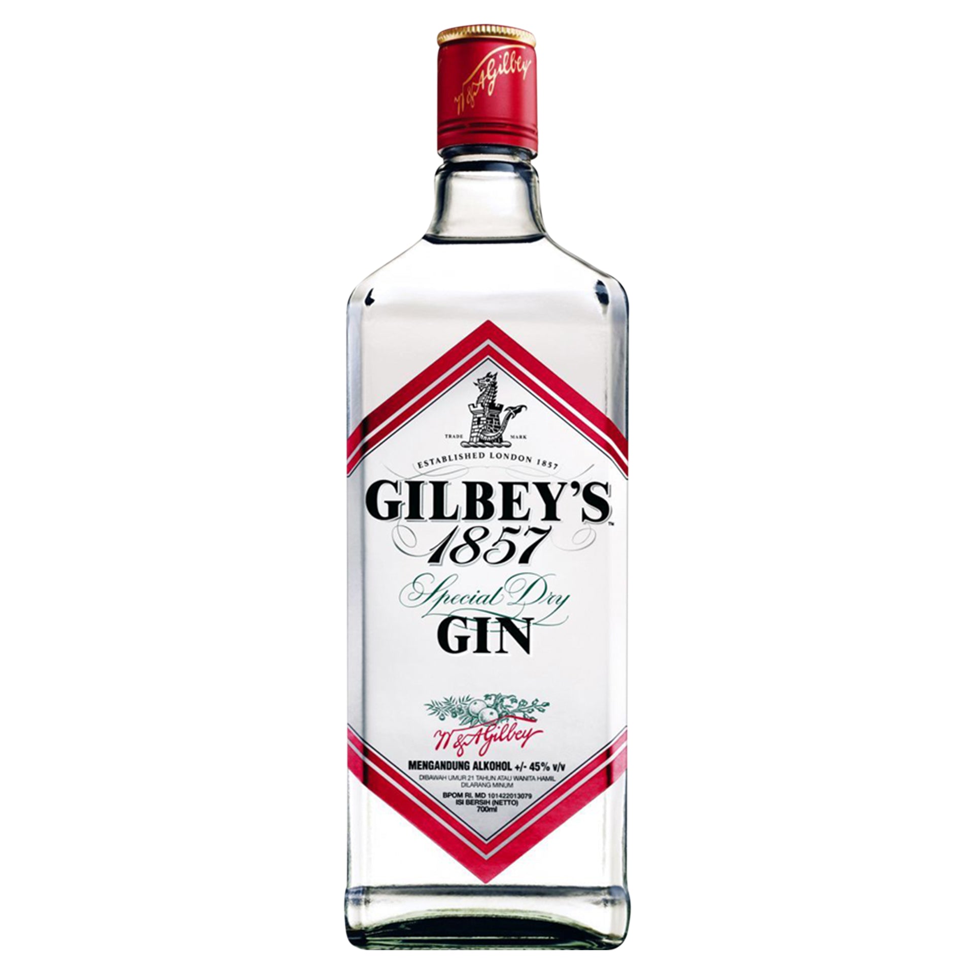 Gilbey's 1857 Gin | 700ml Glass Bottle – Alcohol Delivery Bali